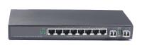 China 8G+2SFP Ring Type Ethernet Fiber Optic Switch 1000M SFP Distance 16K MAC for sale