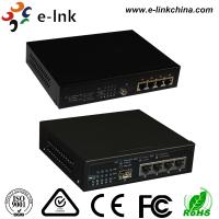 China Entry Level Fiber Ethernet Media Converter 4x10/100/1000 Base -T 1x1000 Base -FX Ethernet Switch for sale