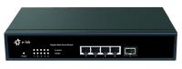 China Entry Level Fiber Ethernet Media Converter 4x10/100/1000 Base -T 1x1000 Base -FX Ethernet Switch for sale