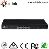 China POE Industrial Gigabit Ethernet Switch , Managed Industrial Ethernet Switch 16FE 10/100M 2SFP 1000M for sale