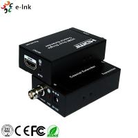 China IR Remote Control Hdmi To Optical Cable Converter Single RG6 Coaxial Cable Up To 100m/328ft for sale