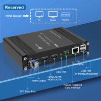 China Multi-Function 4K60Hz with KVM, Audio, RS232 or RS485, 10/100M TCP/IP, IR, EDID HDMI Fiber Optic Extender for sale