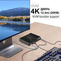 China Multi-Function 4K60Hz with KVM, Audio, RS232 or RS485, 10/100M TCP/IP, IR, EDID HDMI Fiber Optic Extender for sale