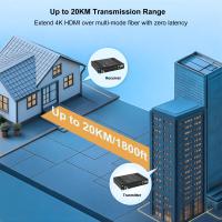 China Multi-Function 4K60Hz with KVM, Audio, RS232 or RS485, 10/100M TCP/IP, IR, EDID HDMI Fiber Optic Extender for sale