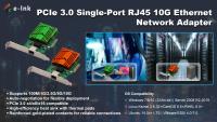 China High-Speed 10G PCIe Network Card with 2.5G/5G/10G over Cat 5e/6/6a Cables for sale