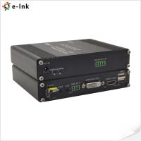 China Multi-functional DVI Fiber Optic Extender with USB KVM RS232 Bidi Stereo Audio GPIO for sale