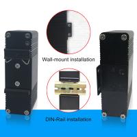 China Mini Industrial Fiber Ethernet Switch 4 Port 10/100/1000T To 1-Port SFP Uplink Gigabit PoE Voltage Booster for sale