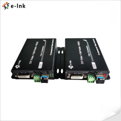 China Multifunctional DVI + 1Ch Bidirectional Stereo Audio + 1Ch RS232 over Fiber Optic Extender for sale