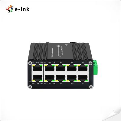China Industrial Switch 240W Power Budget 48-57V DC Redundant Input 802.3at PoE+ Switch for sale