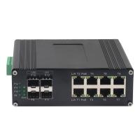 China Gigabit Managed PoE Switch with 8 Ports + 4 SFP for Harsh Environments for sale