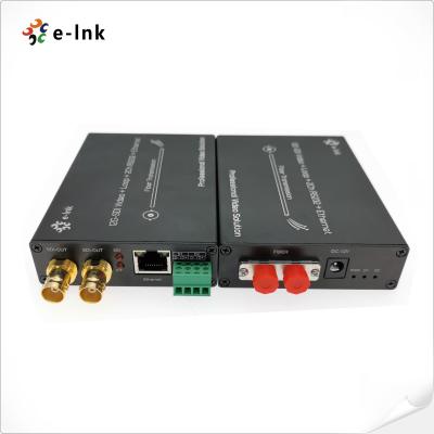 China 12G-SDI to Fiber Converter with Loop-Out Gigabit Ethernet RS485 for sale