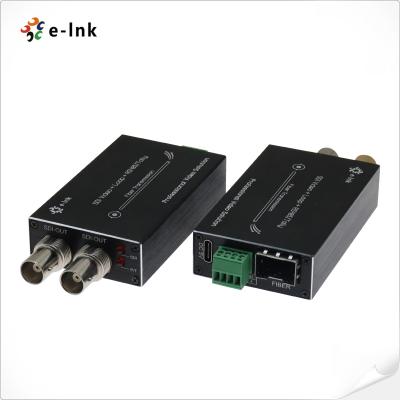 China 3G-SDI Fiber Converter HD Video Transmission 80km Range 8 Channel Audio Embedded for sale