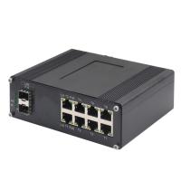 China Managed Industrial PoE Switch 8 RJ45 + 2 SFP Ports, IEEE 802.3at Compliant for sale