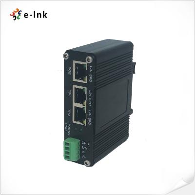 China Gigabit Ethernet PoE Splitter with 12VDC Output, Plug-and-Play Design with IEEE802.3at for sale