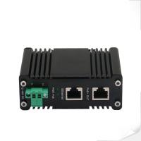 China Hardened Gigabit PoE Injector compliant with IEEE 802.3 at, 12~48VDC Input over 100m Distance for sale