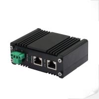China Hardened Gigabit PoE Injector compliant with IEEE 802.3 at, 12~48VDC Input over 100m Distance for sale