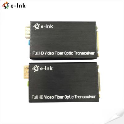 China Compact Design DVI Over Fiber Optic Extender with 1920×1200@60Hz Support for sale