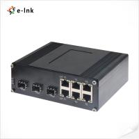 China Industrial 6 TP Ports and 3 Fiber Ports DIN-Rail Mounting SFP, SC, FC, ST Optional Ethernet Switch for sale