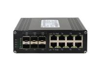 China Industrial 8-Port 10/100/1000Base-T + 6-Port 1000Base-X SFP Hardened Ethernet Switch for sale