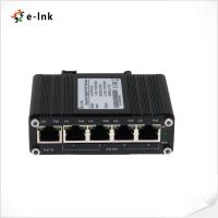 China Industrial 1-Port PoE+ to 4-Port Gigabit Extender 30W IP40 DIN-Rail for sale