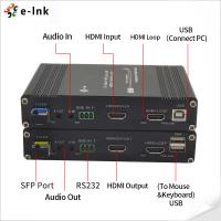 China 1080P HDMI KVM Fiber Optic Extender with RS232 Audio GPIO 20km SMF Link for sale