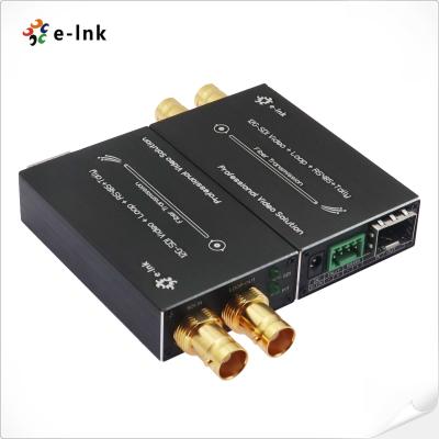 China Mini 12G-SDI to Fiber Converter with Tally, RS485, and 4K Signal Loop Output for sale