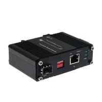 China High-Power Industrial 10G PoE Media Converter RJ45 to SFP+ 65W -40~80°C for sale