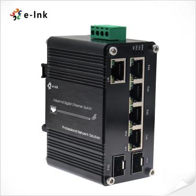 China Industrial Gigabit PoE Switch 90W 8023bt Fiber Connectivity DIN Rail for sale
