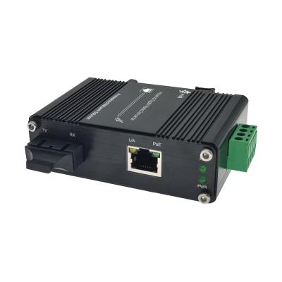 China Industrial 90W PoE++ Gigabit Fiber Media Converter SC Port -40~75°C DIN-Rail for sale