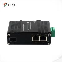China Gigabit DIN Rail Converter SFP Slot 30W PoE+ Harsh Environment for sale