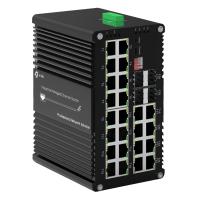 China L2+ Industrial Managed Ethernet Switch 24-Port 802.3at PoE+ Rugged Auto MDI/MDIX for sale