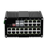 China L2+ Industrial Managed Ethernet Switch 24-Port 802.3at PoE+ Rugged Auto MDI/MDIX for sale
