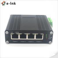 China Industrial 4-Port Gigabit Ethernet Switch 10/100/1000Mbps DIN Rail -40°C to 75°C for sale