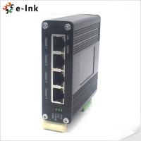 China Industrial 4-Port Gigabit Ethernet Switch 10/100/1000Mbps DIN Rail -40°C to 75°C for sale
