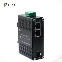 China Mini Industrial SFP to 2xGigabit Ethernet Media Converter -40~75°C for sale