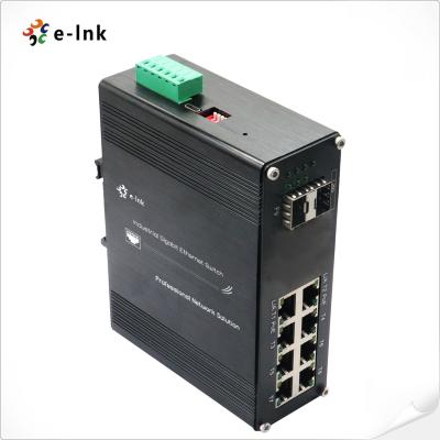 China Industrial L2+ 8-Port Gigabit PoE+ + 2 SFP Managed Ethernet Switch 240W for sale