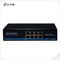 China 8 Port Gigabit PoE Switch 8023afat 24V Passive SFP Fiber for sale