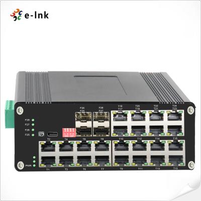 China Industrial L2+ 24-Port Gigabit PoE Switch 4 SFP 720W Budget USB-C for sale