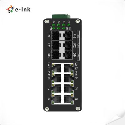 China Industrial L2+ 8-Port Gigabit PoE + 4 SFP + 2 10G SFP+ Managed Switch for sale