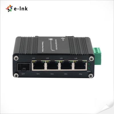 China Mini Industrial 4-Port Gigabit + 1 SFP Ethernet Switch -40~80°C for sale