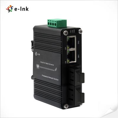 China Mini Industrial 2-Port Gigabit Copper + 2-Port Fiber Ethernet Switch -40~75°C for sale