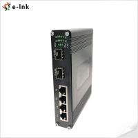 China Industrial Network Switch 4 PoE++ Ports 2 Fiber 90W Power for sale