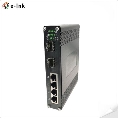 China Industrial Network Switch 4 PoE++ Ports 2 Fiber 90W Power for sale