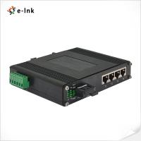 China Industrial 4-Port Fast Ethernet + 1-Port Fiber Switch -40~80°C DIN-Rail for sale