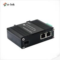 China Industrial Media Converter Gigabit to SFP Fiber DIN Rail Mount for sale