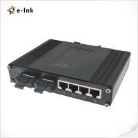 China Industrial 4-Port Gigabit PoE+ Switch + 2 SFP Fiber -40~80°C DIN-Rail for sale