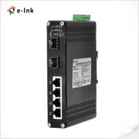 China Hardened 4-Port Gigabit 802.3bt PoE++ + 2-Port Fiber Industrial Switch for sale