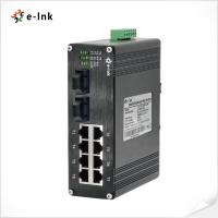 China Industrial 8-Port Gigabit PoE++ Switch with 2 Fiber Uplinks 360W Budget for sale