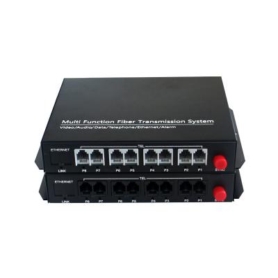 China E-link Eight Channel POTS Fiber Converter Reliable Voice Transmission for sale