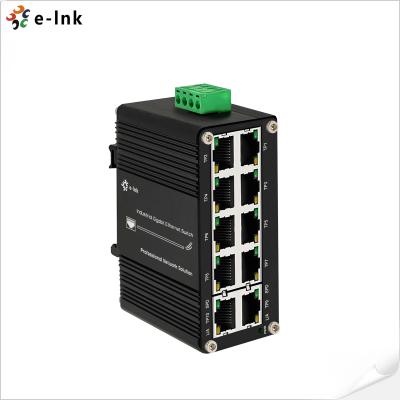 China Industrial 10-Port 10/100/1000T Gigabit Ethernet Switch -40~80°C Wide Temp DIN Rail Wall Mount for Harsh Environment for sale